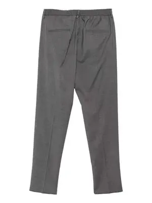 Tagliatore Pleated Drawstring Trousers - Grey
