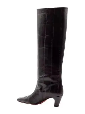 CASTAGNA Debby Textured Knee-high Boots - Black