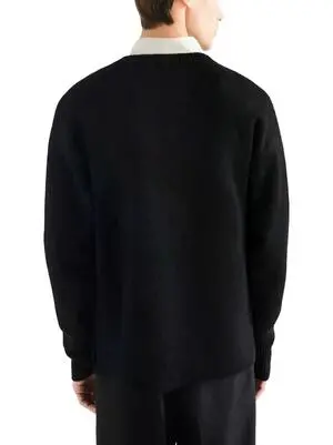 LEMAIRE Boat Neck Sweater - Black