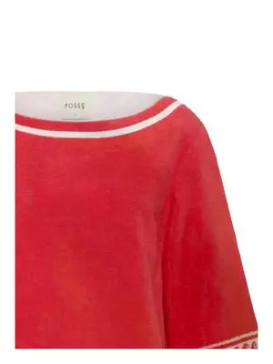 Posse Cody Fish-print Top - Red