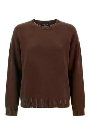Fabiana Filippi Embellished Knitted Sweater - Brown