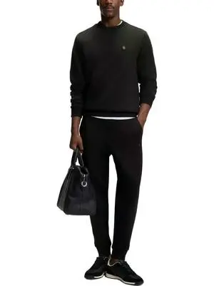BOSS Elastic-waistband Track Pants - Black