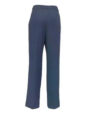 Emporio Armani Waffle Texture Tailored Trousers - Blue
