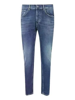 DONDUP Faded Whiskered Jeans - Blue