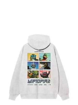 Carhartt Work In Progress Wiptopia Graphic-print Hoodie - Grey