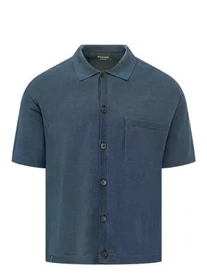 AROVESCIO Short-sleeved Chest-pocket Shirt