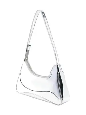 Patrizia Pepe Metallic-effect Shoulder Bag - Silver