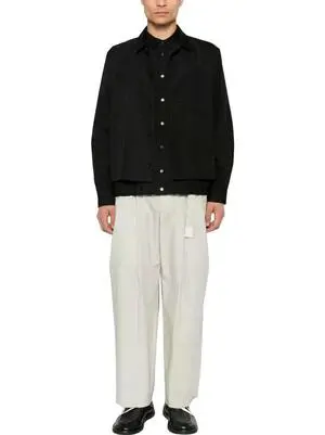 Sacai Layered Long-sleeve Shirt - Black