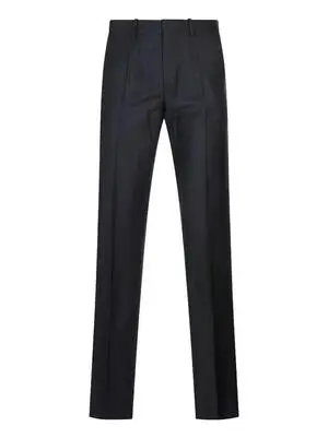 Agnona Tailored Pressed Crease Trousers - Blue