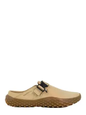 Merrell Wrapt Slide Mules In Beige Nubuck Leather - Neutrals
