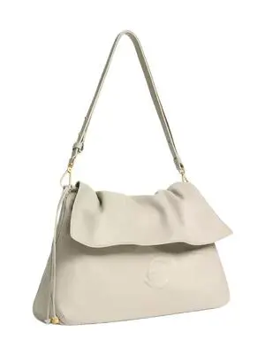 COCCINELLE Logo Debossed Shoulder Bag - Neutrals