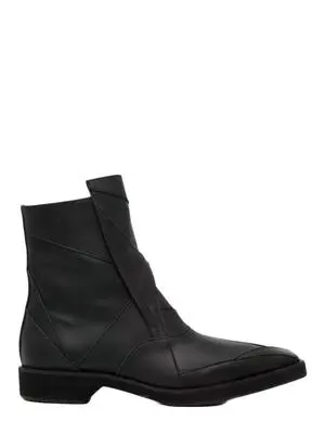 Yohji Yamamoto Patchwork Zip Boots - Black