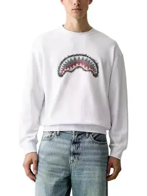 SPRAYGROUND Shark Patch Sweatshirt - White