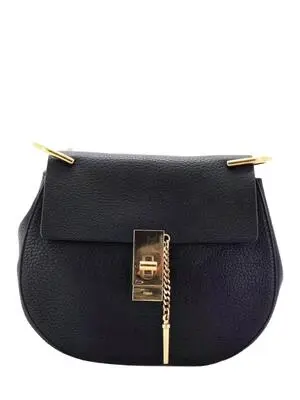 Chloé Drew Leather Small Crossbody Bag - Black