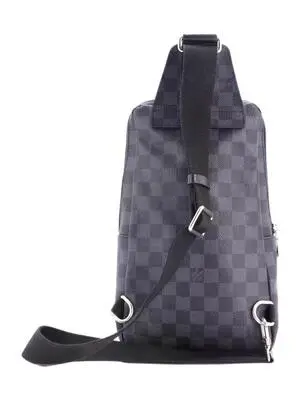 LOUIS VUITTON Avenue Sling Bag Damier Graphite Crossbody Bag - Black
