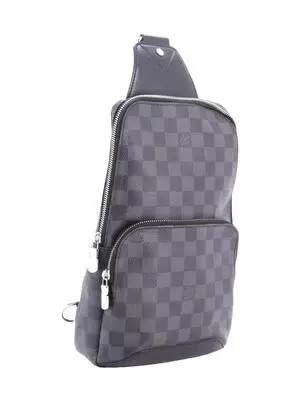 LOUIS VUITTON Avenue Sling Bag Damier Graphite Crossbody Bag - Black