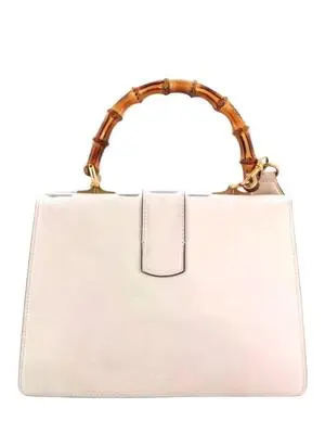Gucci Dionysus Bamboo Top Handle Bag Colorblock Leather Medium Satchel - Neutrals