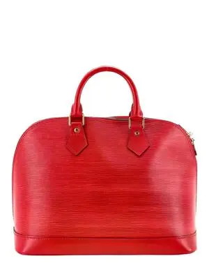 LOUIS VUITTON Epi Leather Alma Pm Satchel - Red