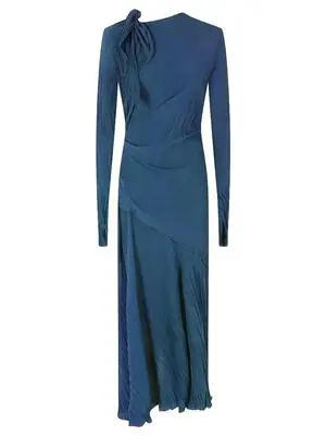 VICTORIA BECKHAM Victoria Beckham Plissé Effect Maxi Dress