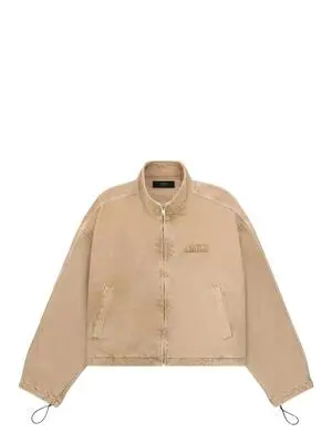 Amiri Logo Embroidered Denim Jacket - Neutrals