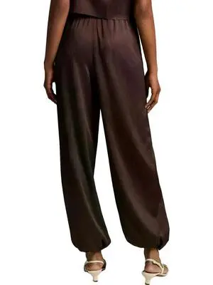 Vince Plissé Crinkle Trousers - Brown