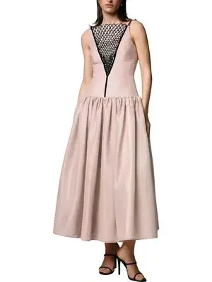 NAFSIKA SKOURTI Nafsika Skourti Crystal-Embellished Lattice Dress