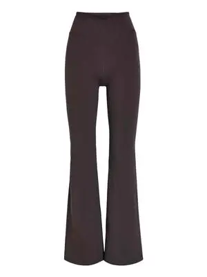 TALA Cross-waist Flared Yoga Pants - Brown
