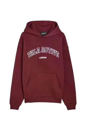 TALA Active Logo Print Hoodie - Red