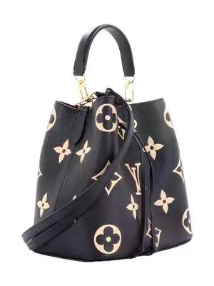 LOUIS VUITTON Neonoe Monogram Empreinte Giant Mm Bucket Bag - Black