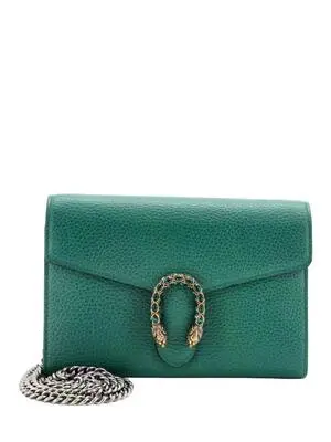 Gucci Dionysus Chain Wallet Small Crossbody Bag - Green