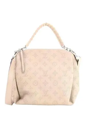 LOUIS VUITTON Mahina Leather Bb Hobo Bag - Neutrals