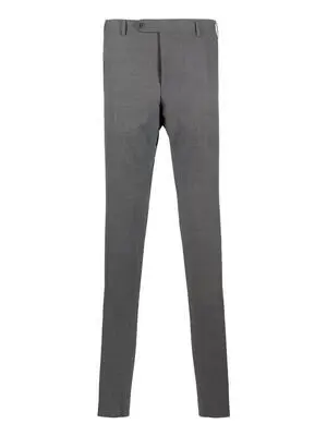 Canali Tailored Pressed-crease Trousers - Grey