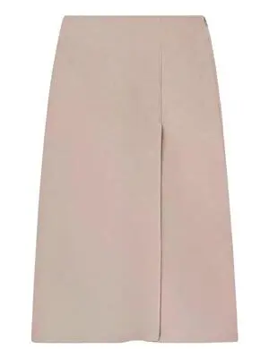 FEDELI Fedeli Beige Slit Detailing Midi Skirt