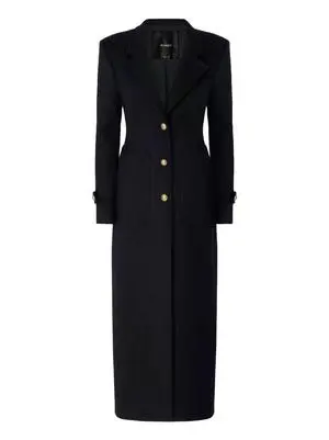Pinko PINKO Long Wool-Blend Coat Blue