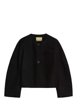 Momoni Apache Buttoned Jacket - Black