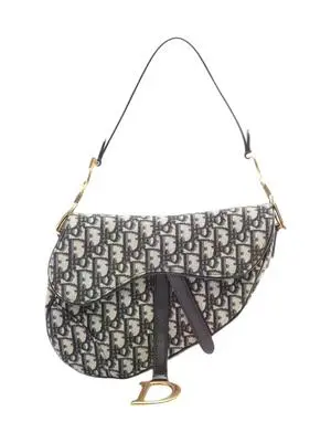 Dior Oblique Saddle Jacquard Tote Bag - Neutrals