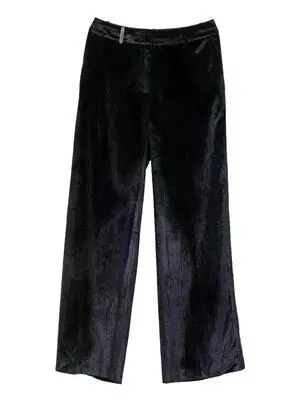 Peserico Corduroy Effect Wide-leg Trousers - Black