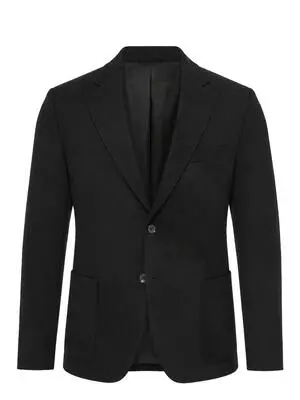 PAOLO PECORA Single-breasted Peaked-lapel Blazer - Black