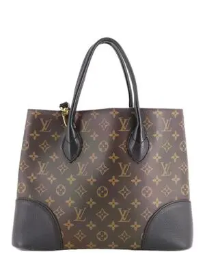 LOUIS VUITTON Monogram Canvas And Leather Flandrin Tote Bag - Black