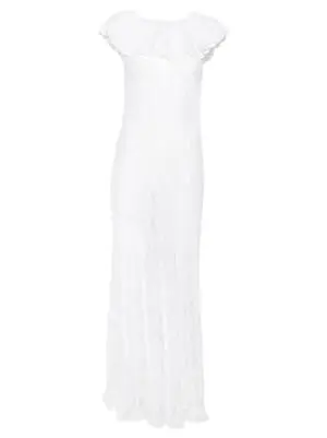ANTONINO VALENTI Off-shoulder Ruffled Maxi Dress - White