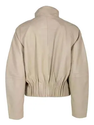 BY MALENE BIRGER Suzanne Leather Jacket - Neutrals