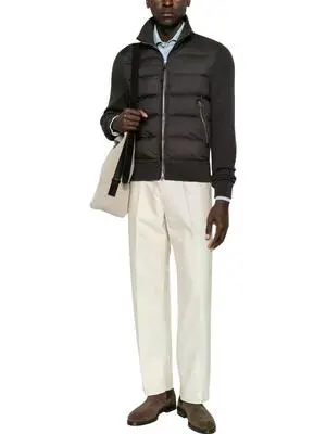 TOM FORD Paneled Zip-up Jacket - Black