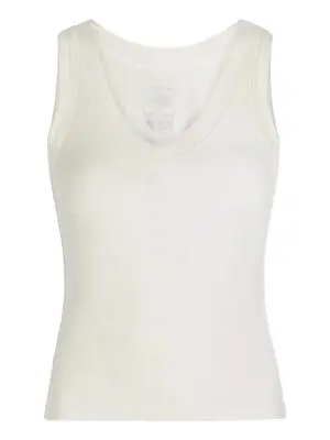 TALA Ribbed Knit V-neck Tank Top - Neutrals