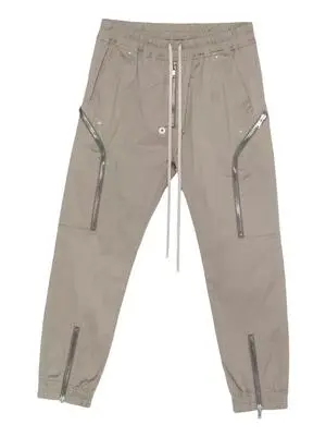 Rick Owens Zip-detail Drawstring Trousers - Grey