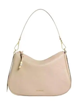 COCCINELLE Nory Grained-leather Shoulder Bag - Neutrals