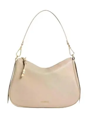COCCINELLE Nory Grained-leather Shoulder Bag - Neutrals