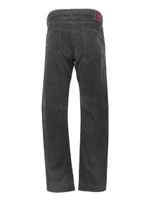 Isaia Logo-patch Corduroy Jeans - Grey