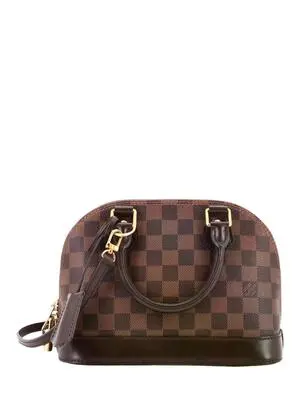 LOUIS VUITTON Alma Handbag Damier Bb - Brown