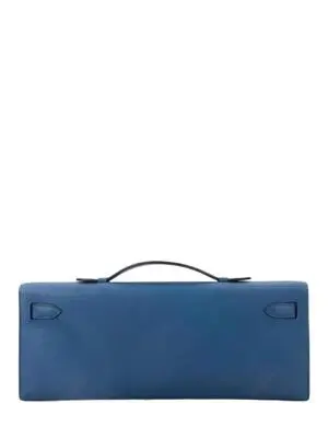 Hermès Kelly Cut Pochette Swift Clutch Bag - Blue