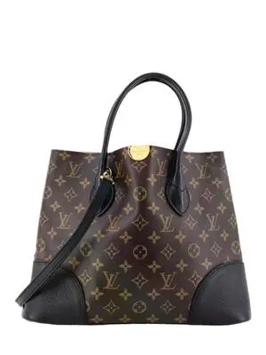 LOUIS VUITTON Flandrin Monogram Canvas And Leather Tote Bag - Black